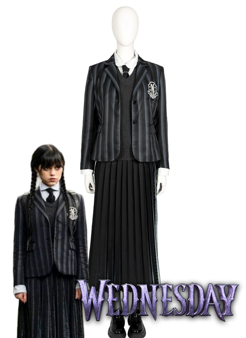Wednesday Addams Nevermore Academy School Uniform Cosplay Costume Outf ...