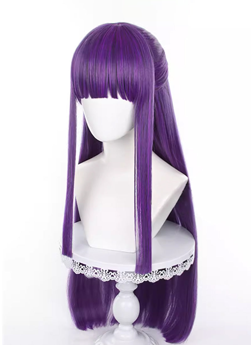 Frieren: Beyond Journey's End Fern Long Purple Cosplay Wig TB1694 ...