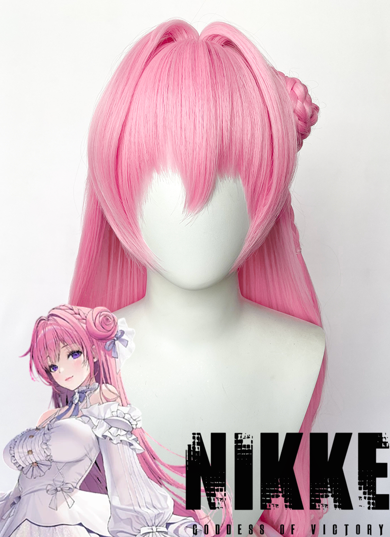 Goddess of Victory: Nikke Dorothy Wavy Pink Cosplay Pink Wig TB1753 ...