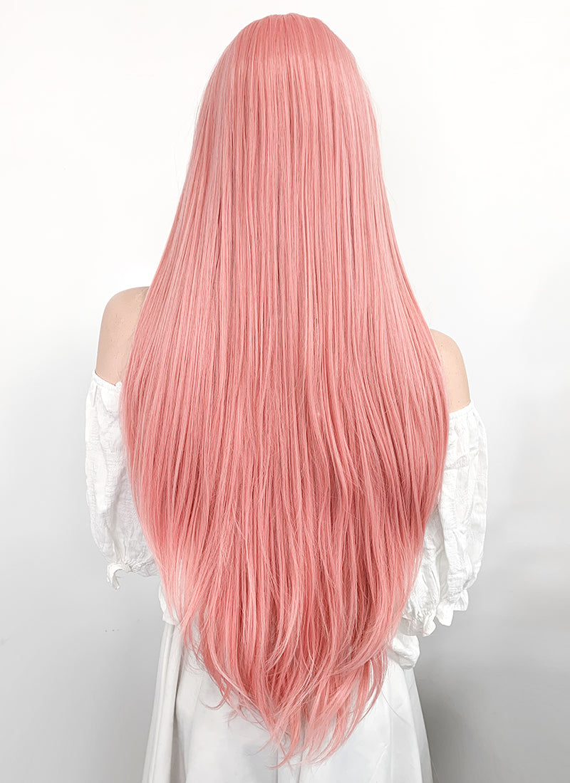 Long Straight Pastel Pink Lace Front Synthetic Hair Wig LW238B ...