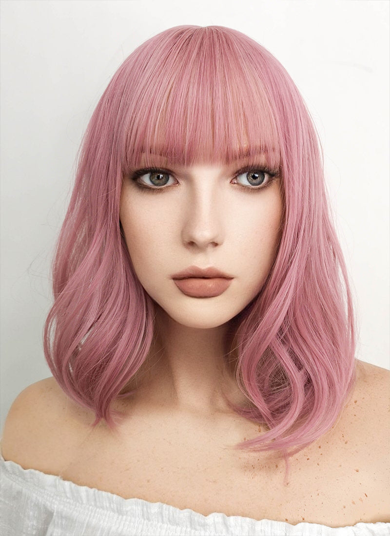 Medium Wavy Pink Bob Cosplay Wig NS063 – CosplayBuzz