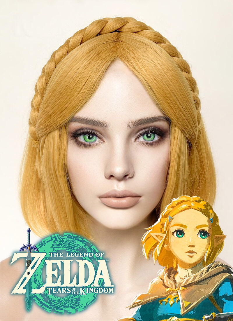 The Legend of Zelda: Tears of the Kingdom Zelda Blonde Cosplay Wig TB1 ...